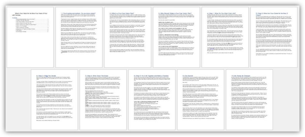 Making a Five Year Vision Plan - Piggy Makes Bank