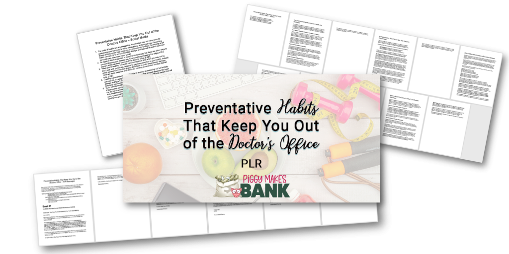 Preventative Habits That Keep You Out of the Doctor’s Office - Piggy ...