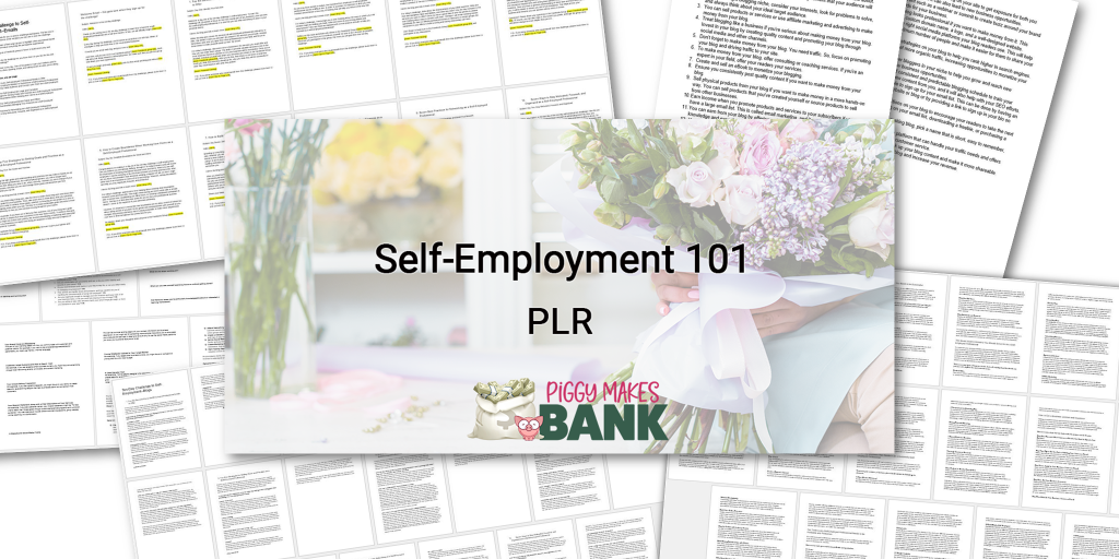 Self-Employment 101 : Everything You Need to Get Started - Piggy Makes Bank