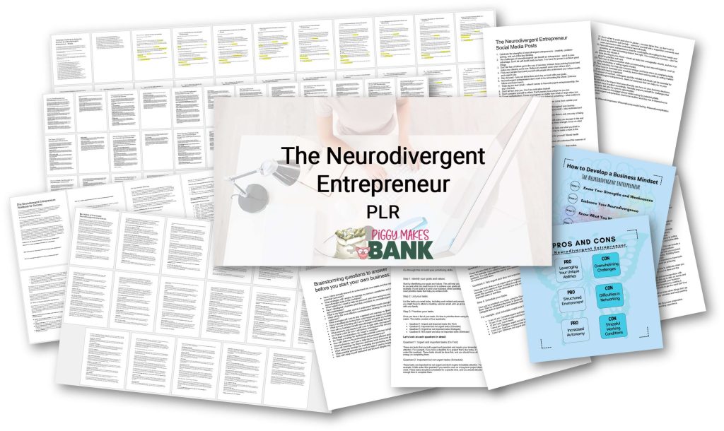 The Neurodivergent Entrepreneur - Piggy Makes Bank