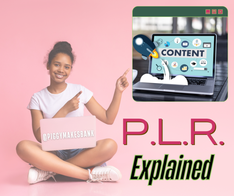 PLR Explained - Piggy Makes Bank
