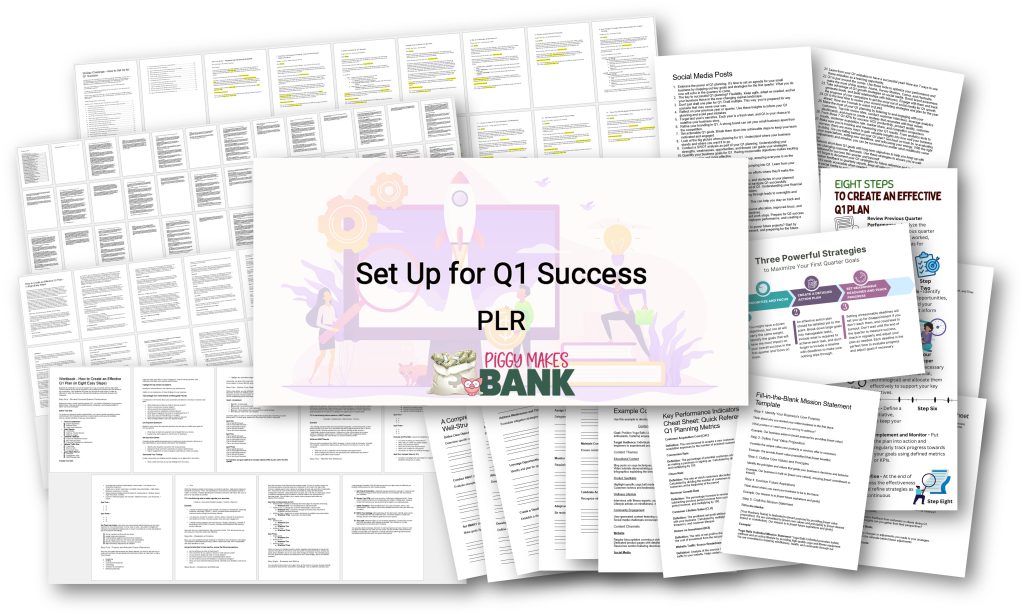 Set Up for Q1 Success - Piggy Makes Bank