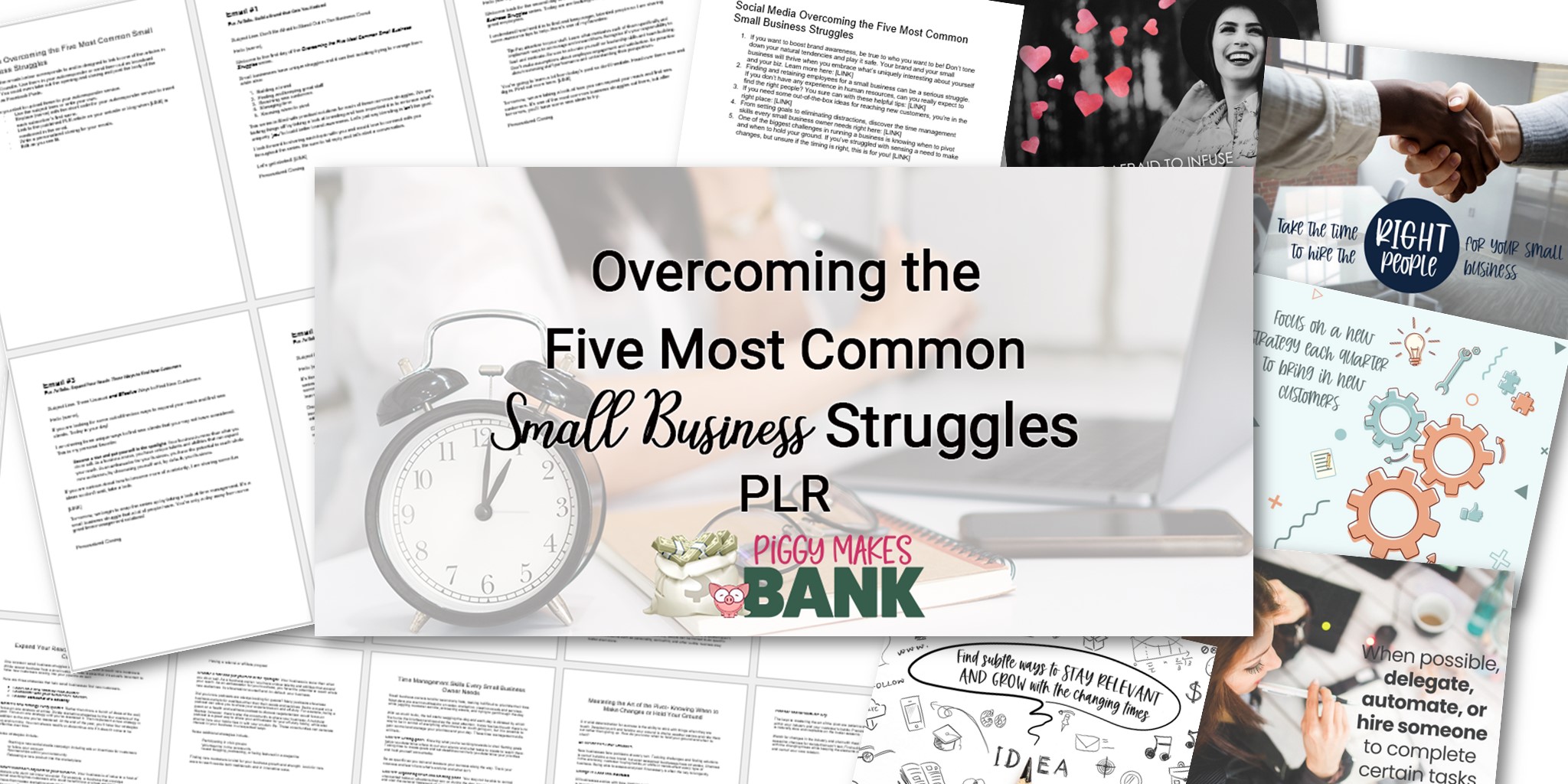 Overcoming the Five Most Common Small Business Struggles - Piggy Makes Bank